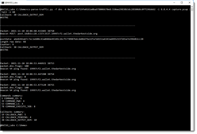 Cobalt Strike: Decrypting DNS Traffic – Part 5 – NVISO Labs
