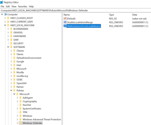 Can we block the addition of local Microsoft Defender Antivirus ...