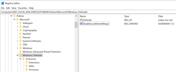 Can we block the addition of local Microsoft Defender Antivirus ...